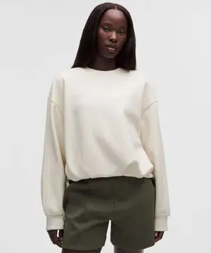 Lululemon Smooth Spacer Oversized Crew - Light Ivory
