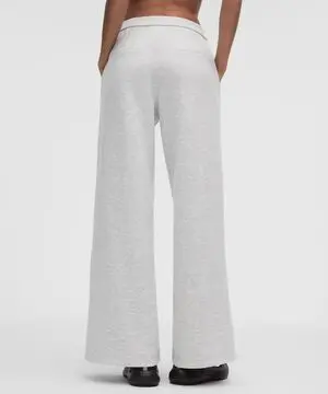 Lululemon Smooth Spacer High-rise Wide-leg Pant - Heathered Core Ultra Light Grey