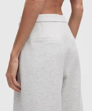 Lululemon Smooth Spacer High-rise Wide-leg Pant - Heathered Core Ultra Light Grey