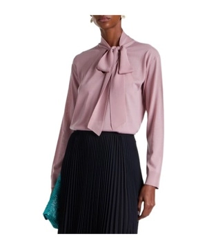 Valentino Garavani Tie-neck Oversized Wool Sweater