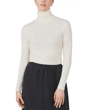 POINT Stretch Knit Turtleneck - Cream