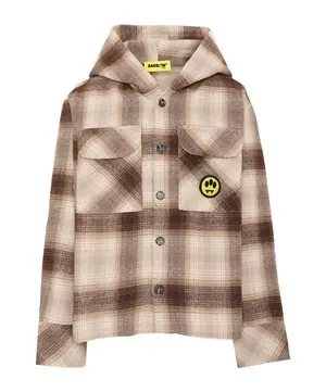 BARROW Check Hooded Shirt