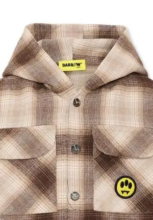 BARROW Check Hooded Shirt