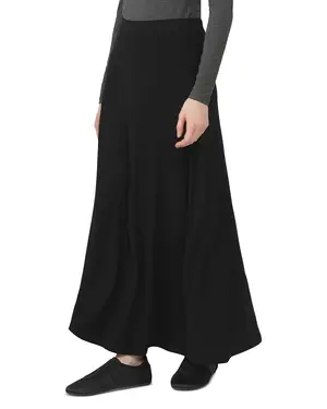 POINT Ribbed Maxi Skirt