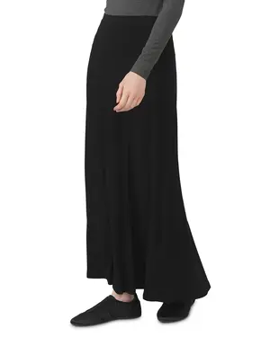 POINT Ribbed Maxi Skirt