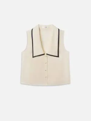 FRAME The Cabana Top - Crem