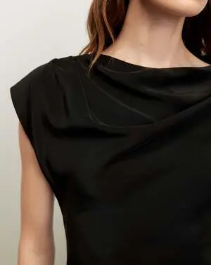 Veronica Beard Yvonne Asymmetric Top - Black
