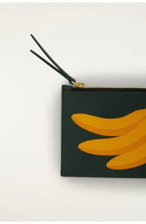 Farm Rio Banana Leather Wallet - Black