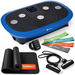 LIFEPRO Rumblex Plus Mini 4d Vibration Plate Exercise Machine 3 Motors - Blue