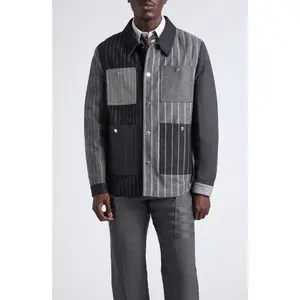 Thom Browne Funmix Utility Patch Pocket Jacket - Medium Grey