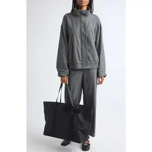 Sandy Liang Papas Wool Blend Jacket - Grey