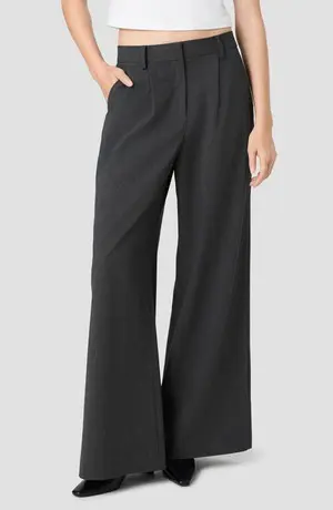 French Connection Tavi Wide Leg Suiting Pants - Graphite