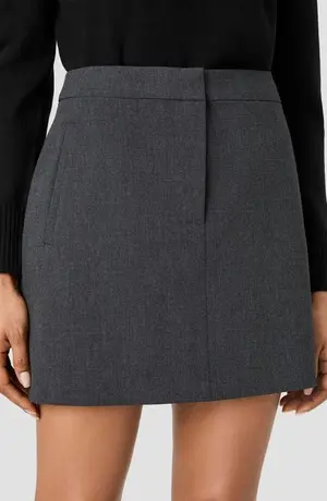 French Connection Tavi Crosshatch Miniskirt