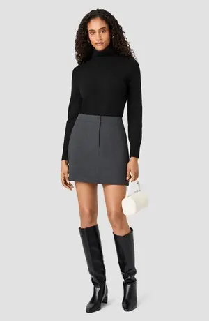 French Connection Tavi Crosshatch Miniskirt