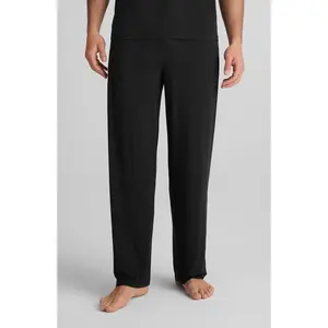 Tommy John Second Skin Luxe Ribbed Lounge Pants Black