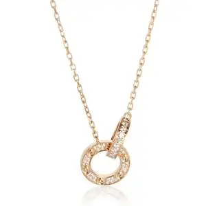 Cartier Rose Gold Diamond Love Necklace - Rose_gold