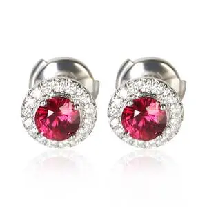 Tiffany & Co. Ruby And Diamond Soleste Earrings