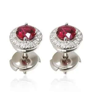 Tiffany & Co. Ruby And Diamond Soleste Earrings