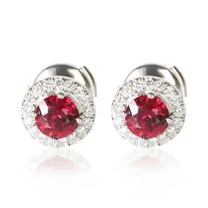 Tiffany & Co. Ruby And Diamond Soleste Earrings