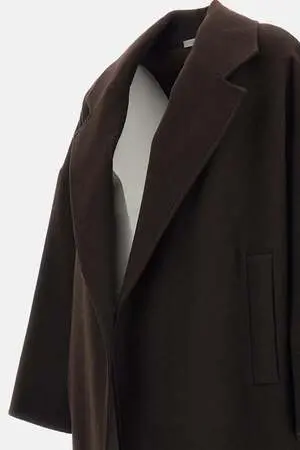 Dusan Oversized Wool Coat - Brown
