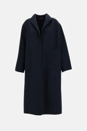 Dusan Cappotto Lungo In Cashmere - Blu