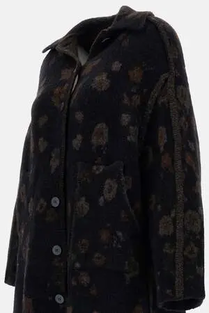 BOBOUTIC Cappotto In Maglia Reversibile
