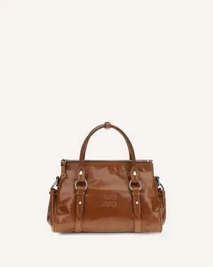 Miu Miu Leather Handbag - Brown