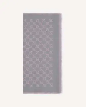 Gucci Miss Stenny Gg Monogram Wool Scarf