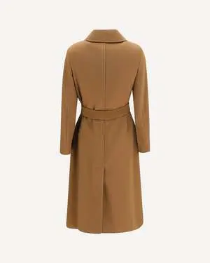 Max Mara Bcollag Coat In Virgin Wool - Beige