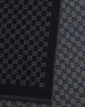 Gucci Miss Stenny Gg Monogram Wool Scarf