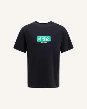 Palm Angels Street Signals Cotton T-shirt - Black
