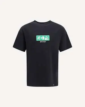 Palm Angels Street Signals Cotton T-shirt - Black