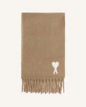 AMI Paris De Coeur Scarf - Beige