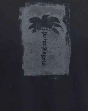 Palm Angels Pal Tree Cotton T-shirt Ale - Black