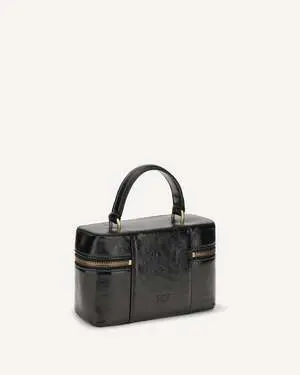Pinko Vanity Soft Mini Quilted Beauty Case - Black