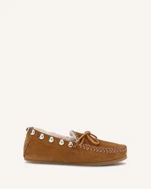 Isabel Marant Étoile Fitza Suede Loafers - Brown