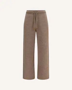 Loro Piana Rassa Wool Drawstring Pants Feale - Brown