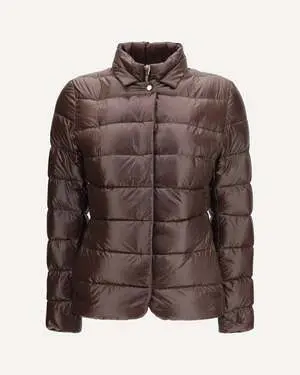 Herno High-neck Padded Jacket - Brown