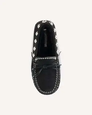 Isabel Marant Étoile Fitza Suede Loafers - Black