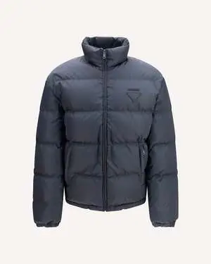 Prada High-neck Padded Jacket Ale