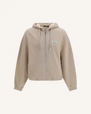 Jacquemus E Montaigne Hooded Sweatshirt Mae Beige