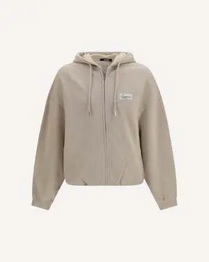 Jacquemus E Montaigne Hooded Sweatshirt Mae - Beige