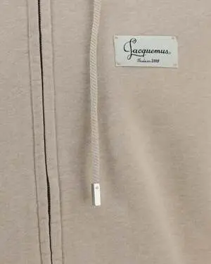 Jacquemus E Montaigne Hooded Sweatshirt Mae - Beige