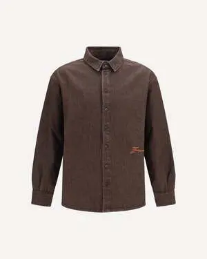 Jacquemus Simon De-nîmes Denim Shirt - Brown