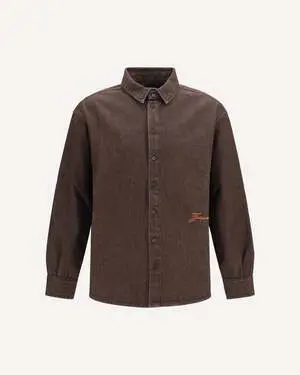 Jacquemus Simon De-nîmes Denim Shirt - Brown