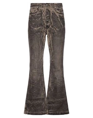 Rick Owens Jeans Charcoal Size Cotton, Elastomultiester, Rubber - Grey