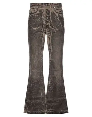 Rick Owens Jeans Charcoal Size Cotton, Elastomultiester, Rubber