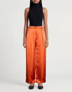 INES DE LA FRESSANGE PARIS Pants Rust Size Polyester, Elastane
