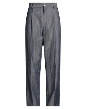 Hugo Pants Midnight Size Virgin Wool, Linen, Polyamide