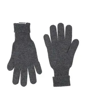 JIL SANDER Gloves Size Cashmere, Elastane